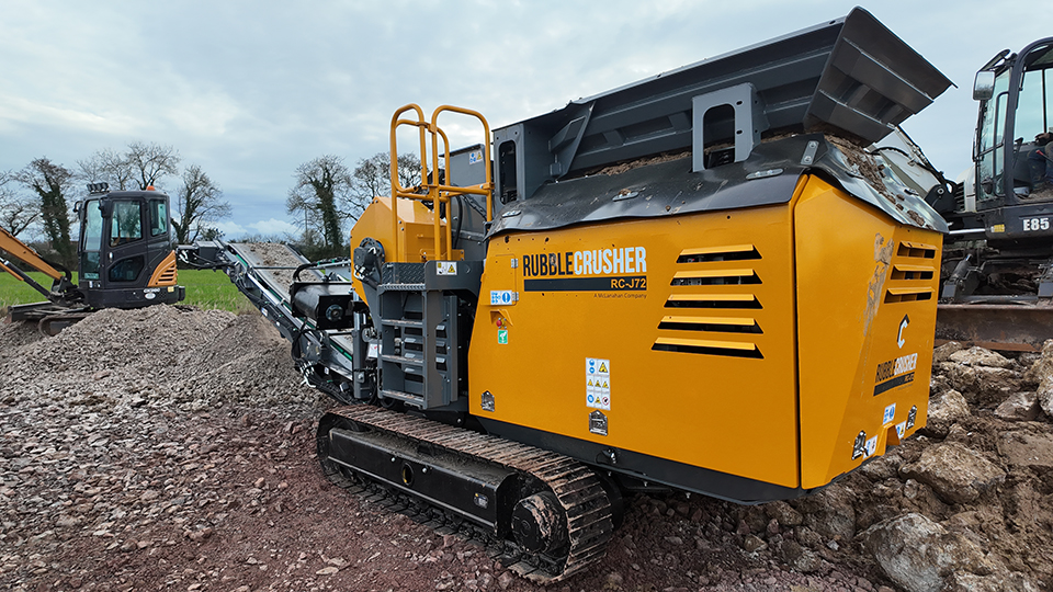 RubbleCrusher Launches J72 Tracked Jaw Crusher - RubbleCrusher